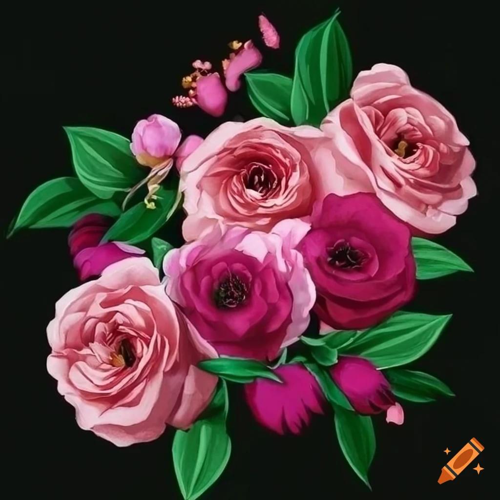 Random floral design