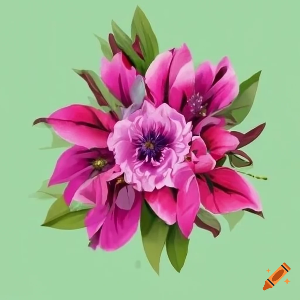 Random floral design on Craiyon