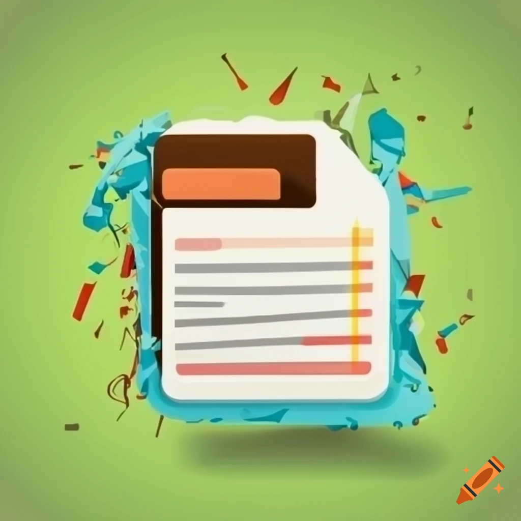 Busy and messy icon representing a file manager app