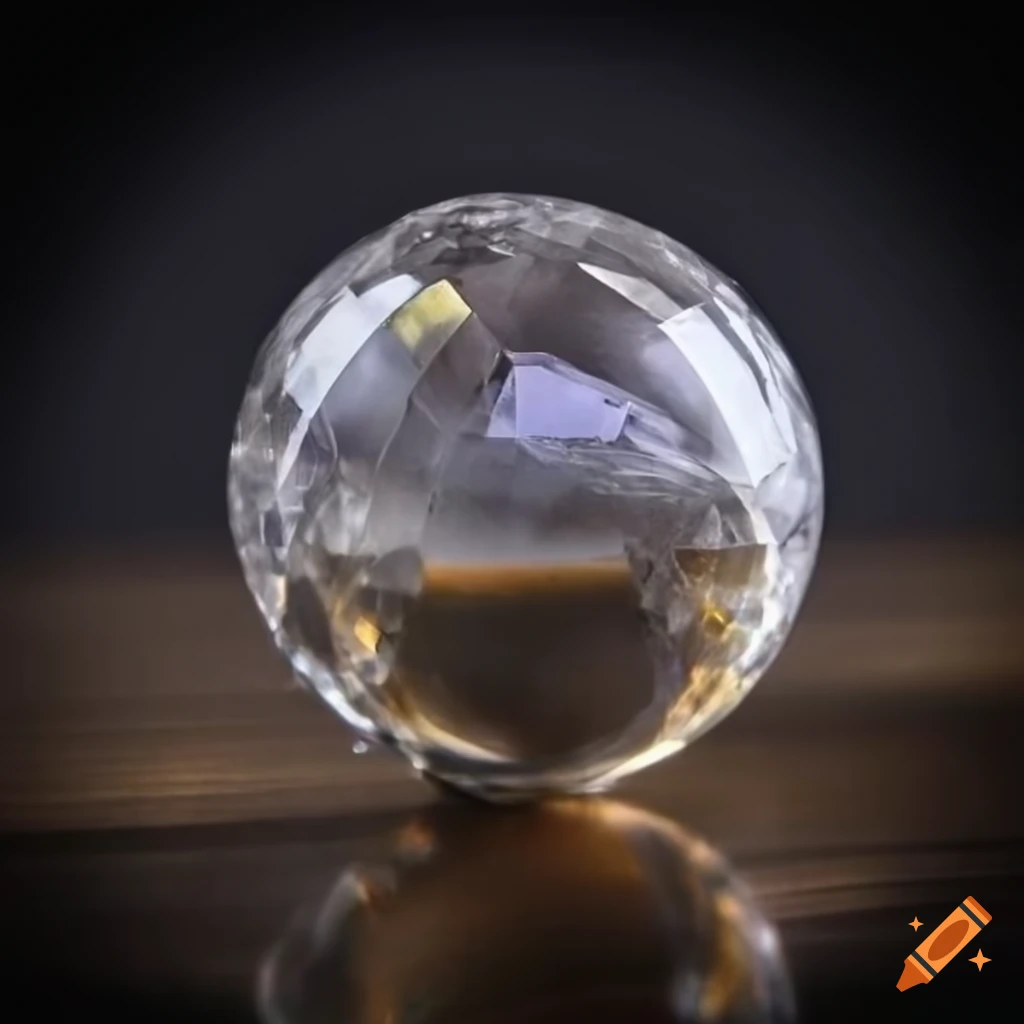 Hand-crafted ball-planet industrial decay crystal rendered through ...