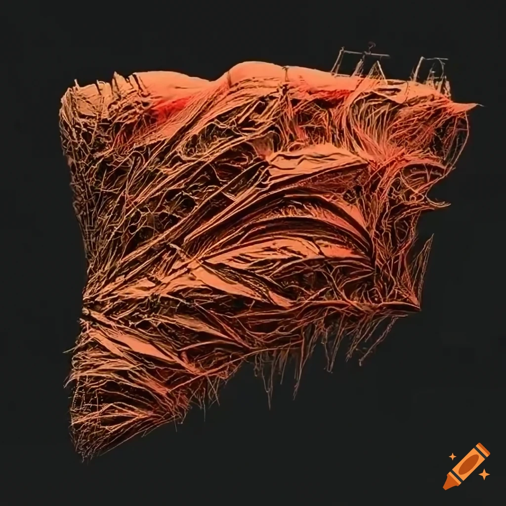 The seams in this generative algorithm