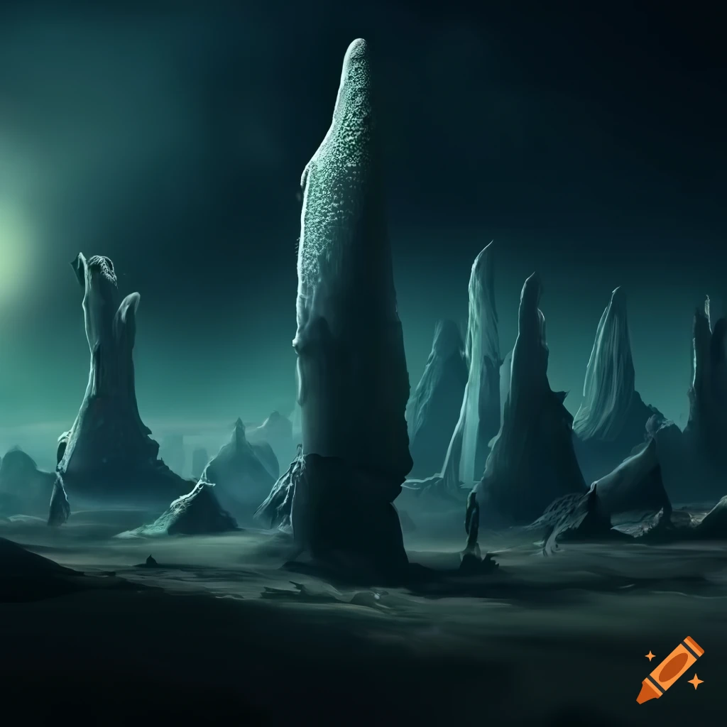 Xenophobe alien landscape on Craiyon