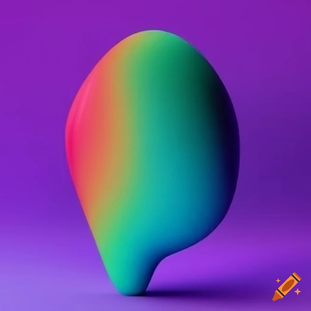 A one color complex blob shape on Craiyon