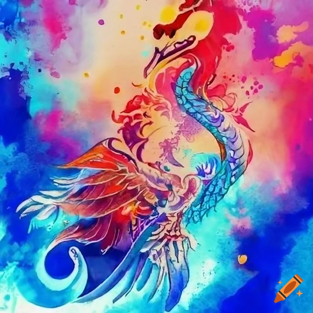 Sure! Here's a description of a Minokawa tattoo design that ...