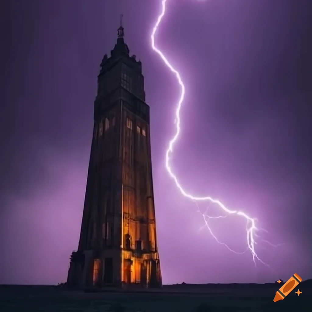 The tower of eternal damnation: a massive tower that reaches high into ...