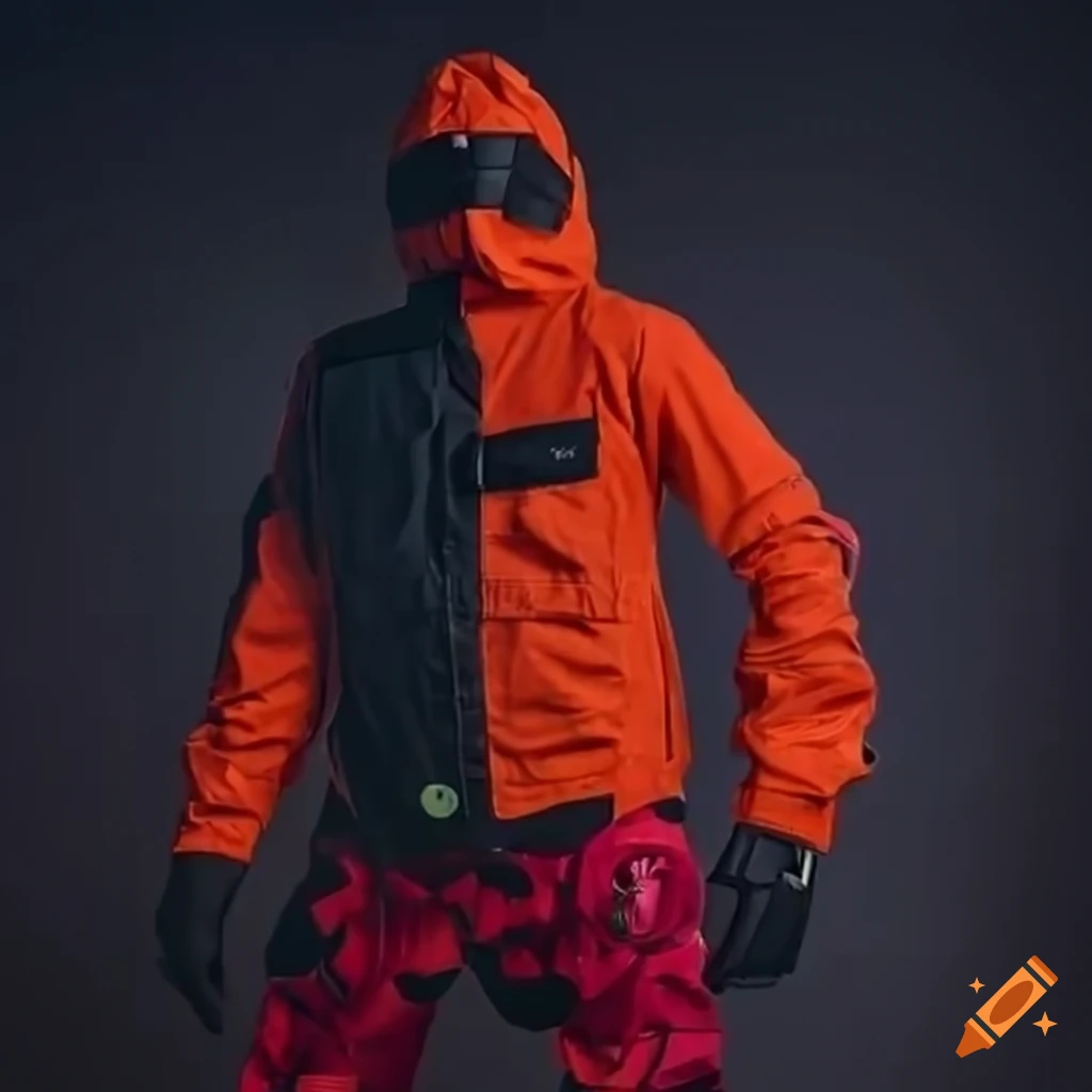 Ben 10 fourarms wearing techwear jacket and cargo pants
