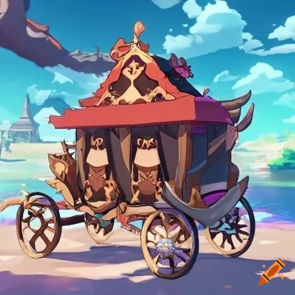 Create a choo choo cart from genshin impact