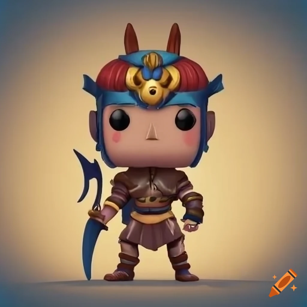 Funko inca warrior character design on Craiyon