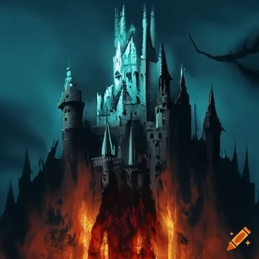 Vampire castle on Craiyon