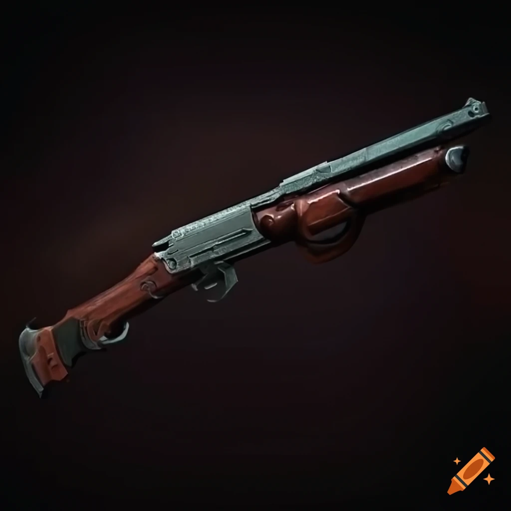 Realistic and detailed doom shotgun