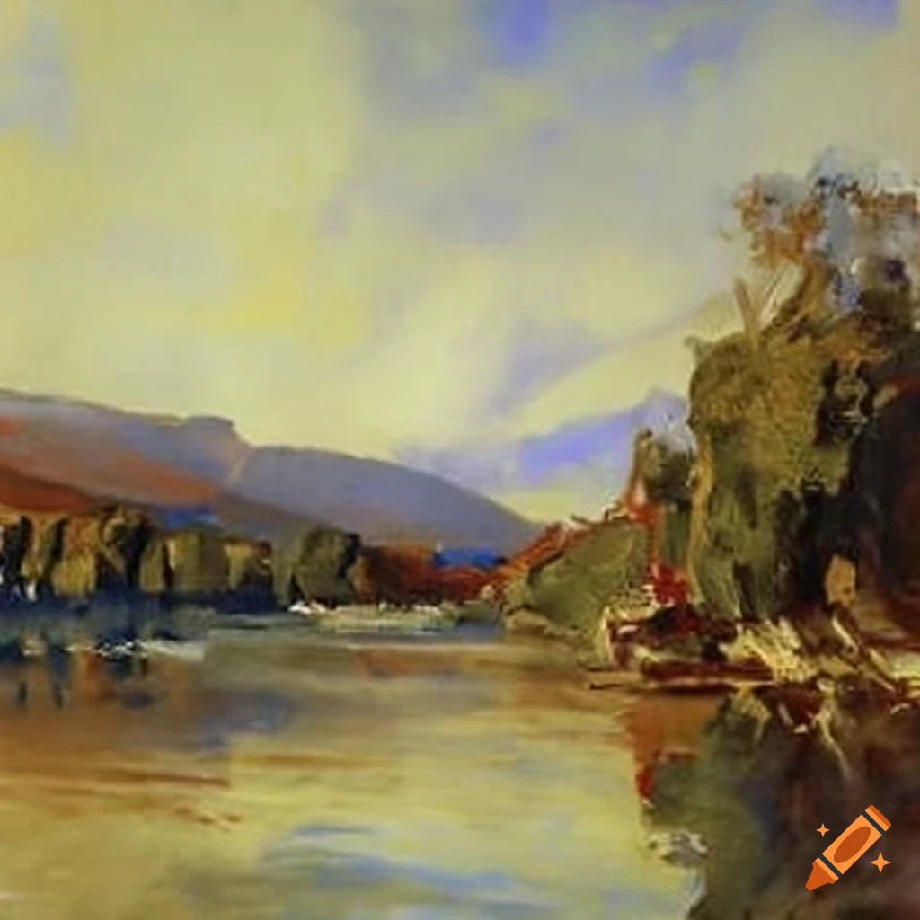 Landscape painting by john singer sargent on Craiyon