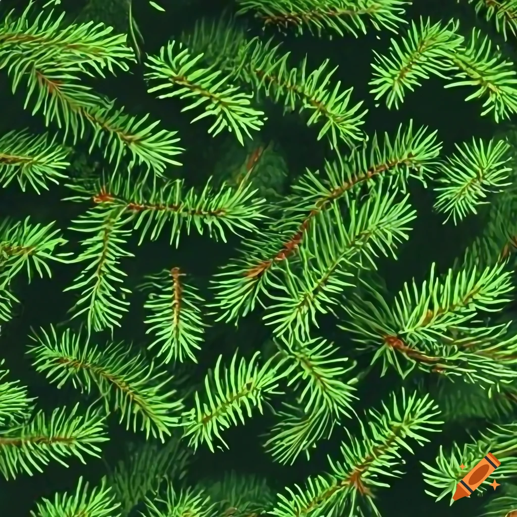 Spruce branch texture