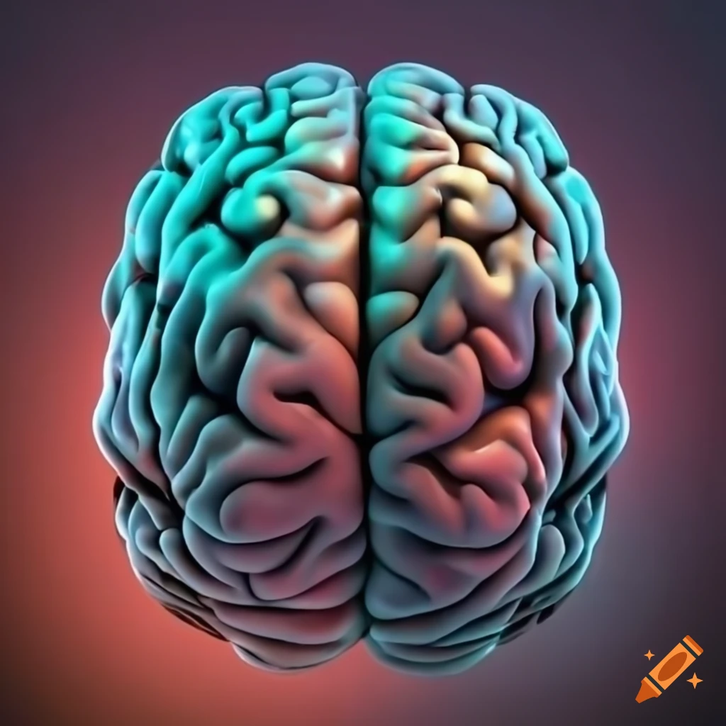 A breathtaking 8K visualization of the human brain on Craiyon