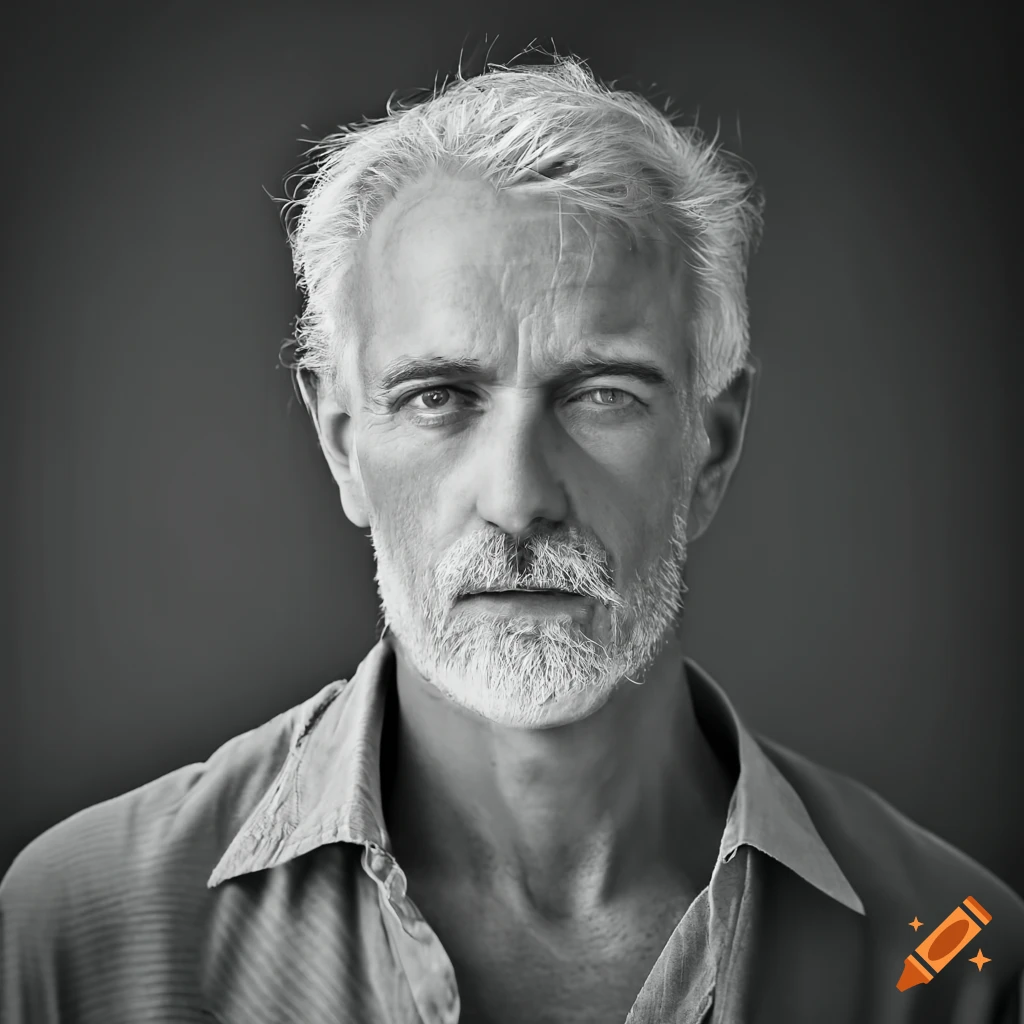 White man age 40 photo portrait nice look on Craiyon