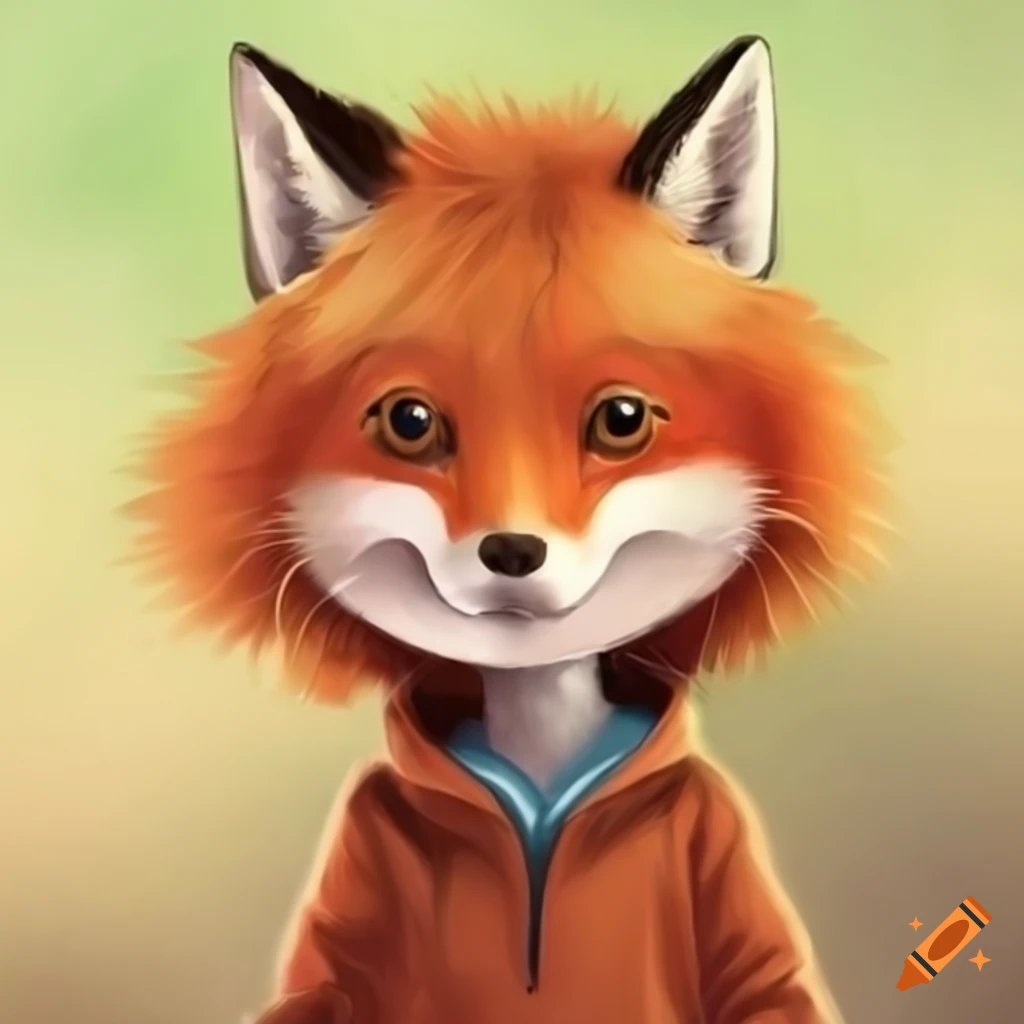 Child of frog and fox on Craiyon