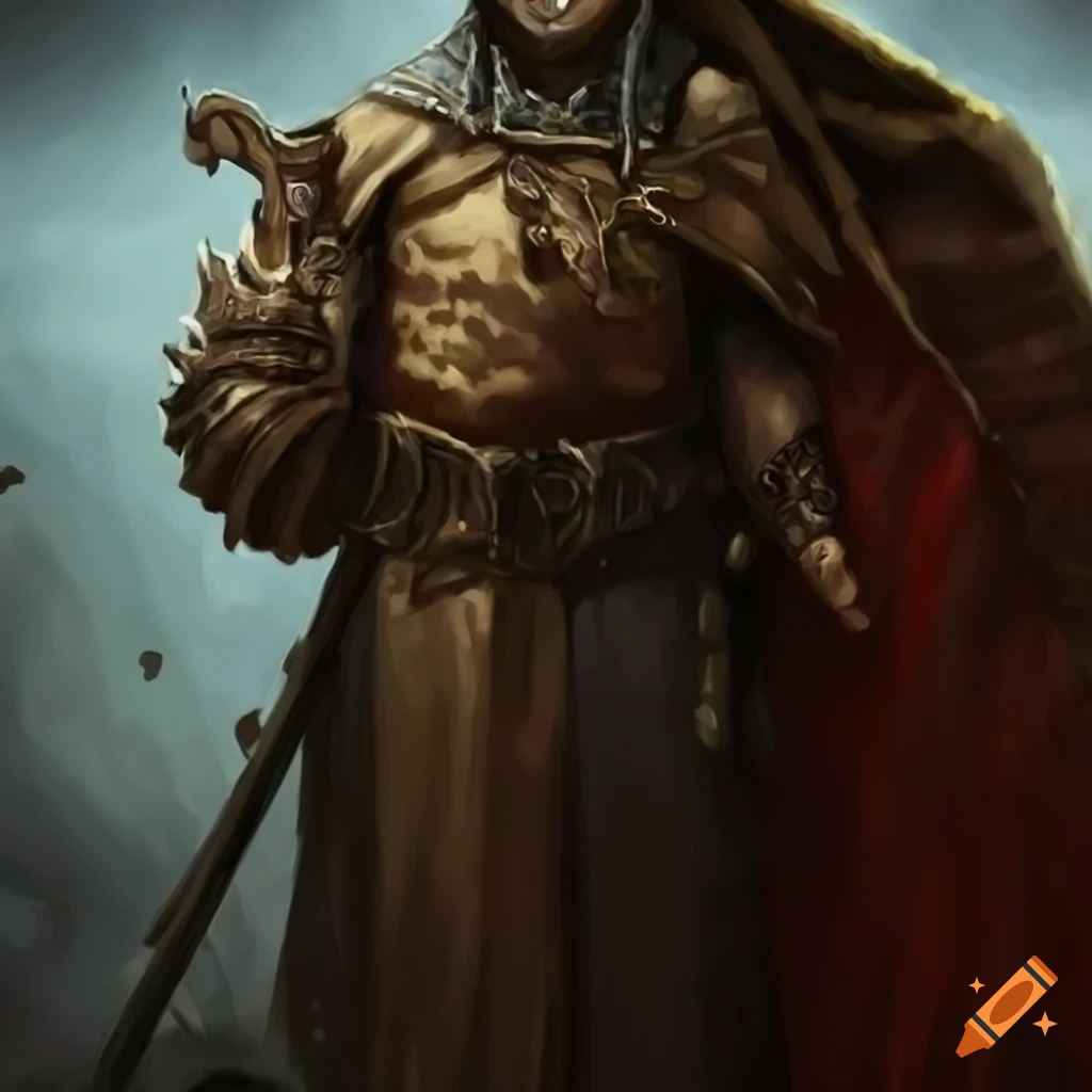 Branor, the warrior priest: fantasy on Craiyon