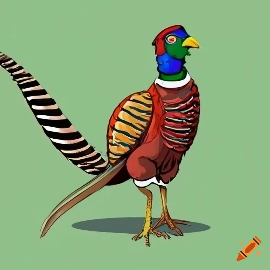 Cartoon pheasant football