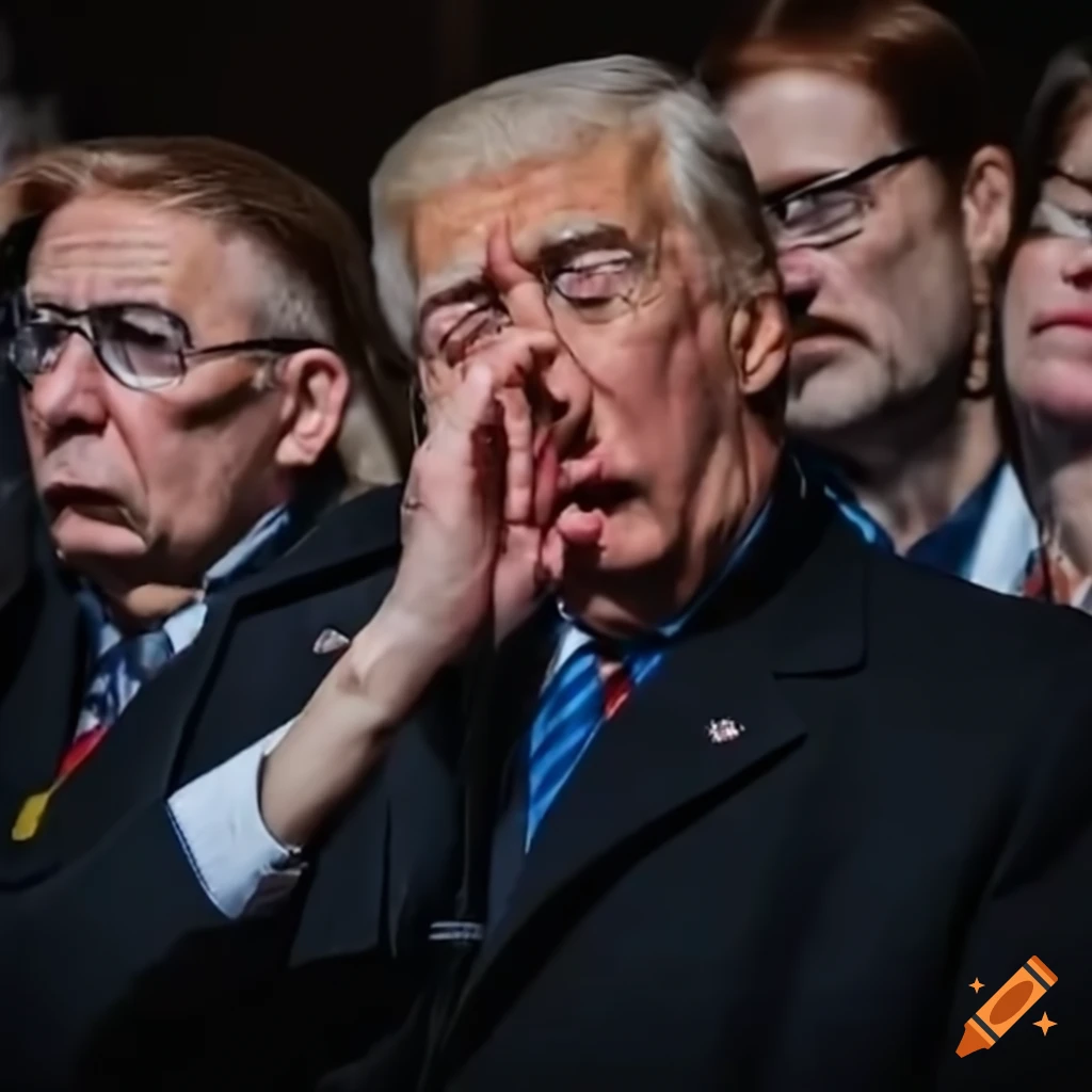 Pov of a crowd of politicians frowning at you and being condescending ...