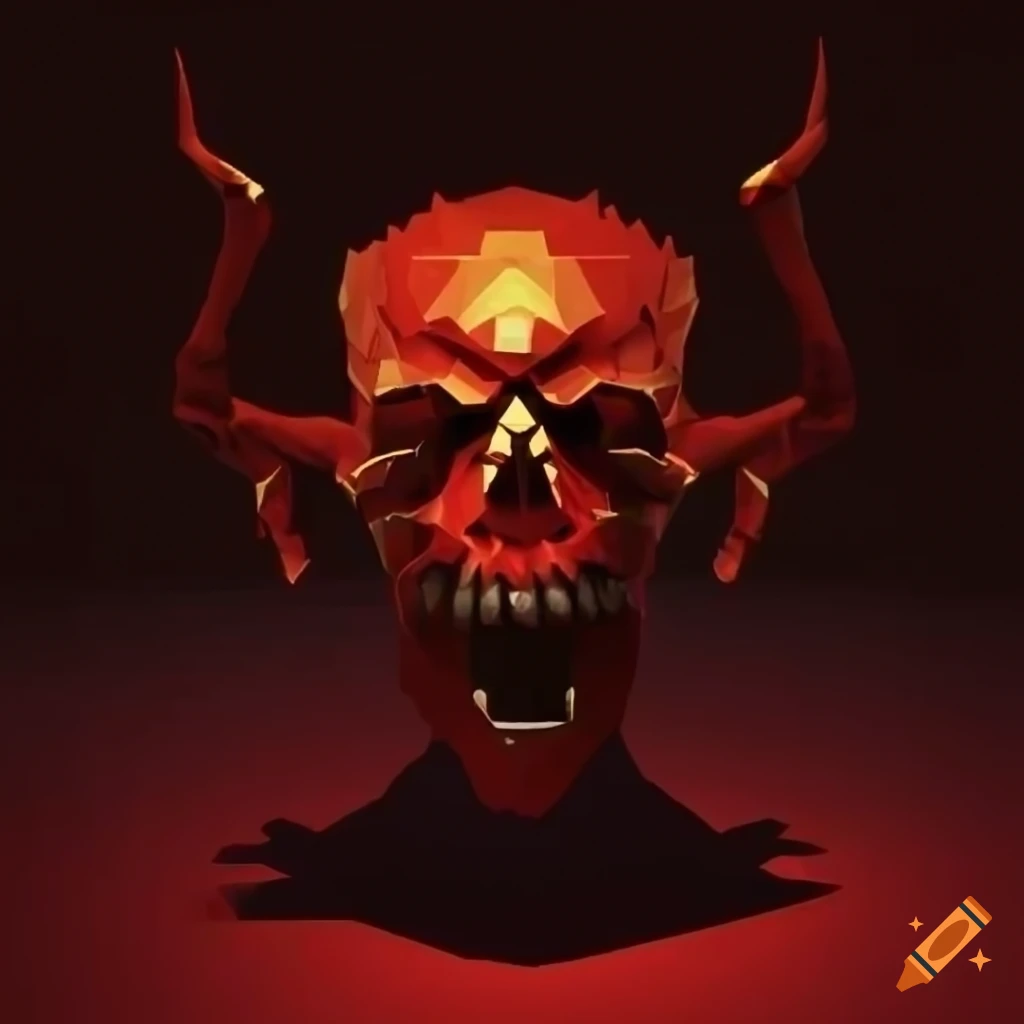 El infierno estilo low poly 3d on Craiyon