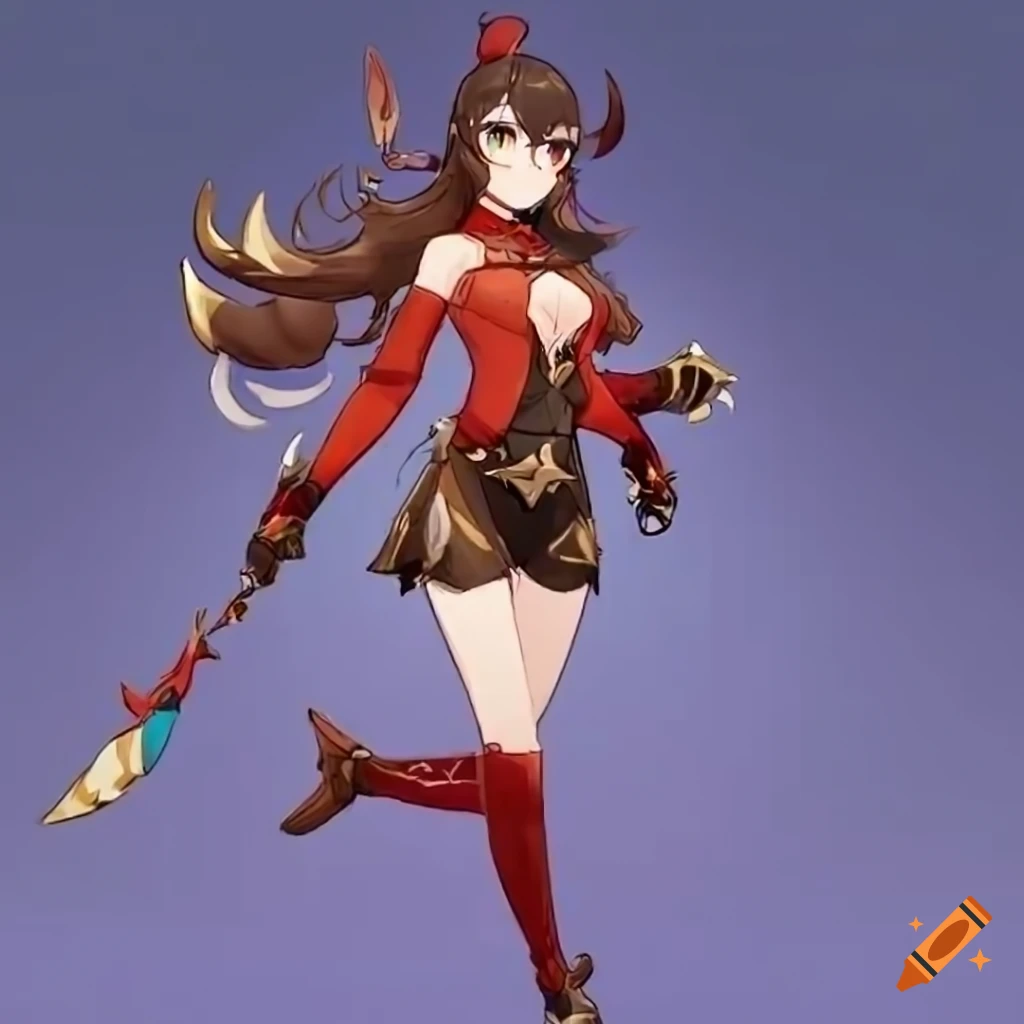 Amber, a playful character from genshin impact game