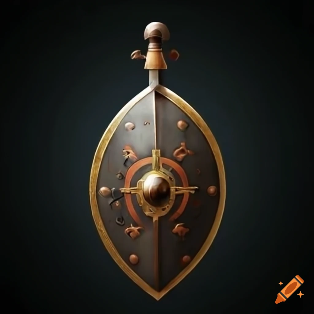 Sword and shield on Craiyon