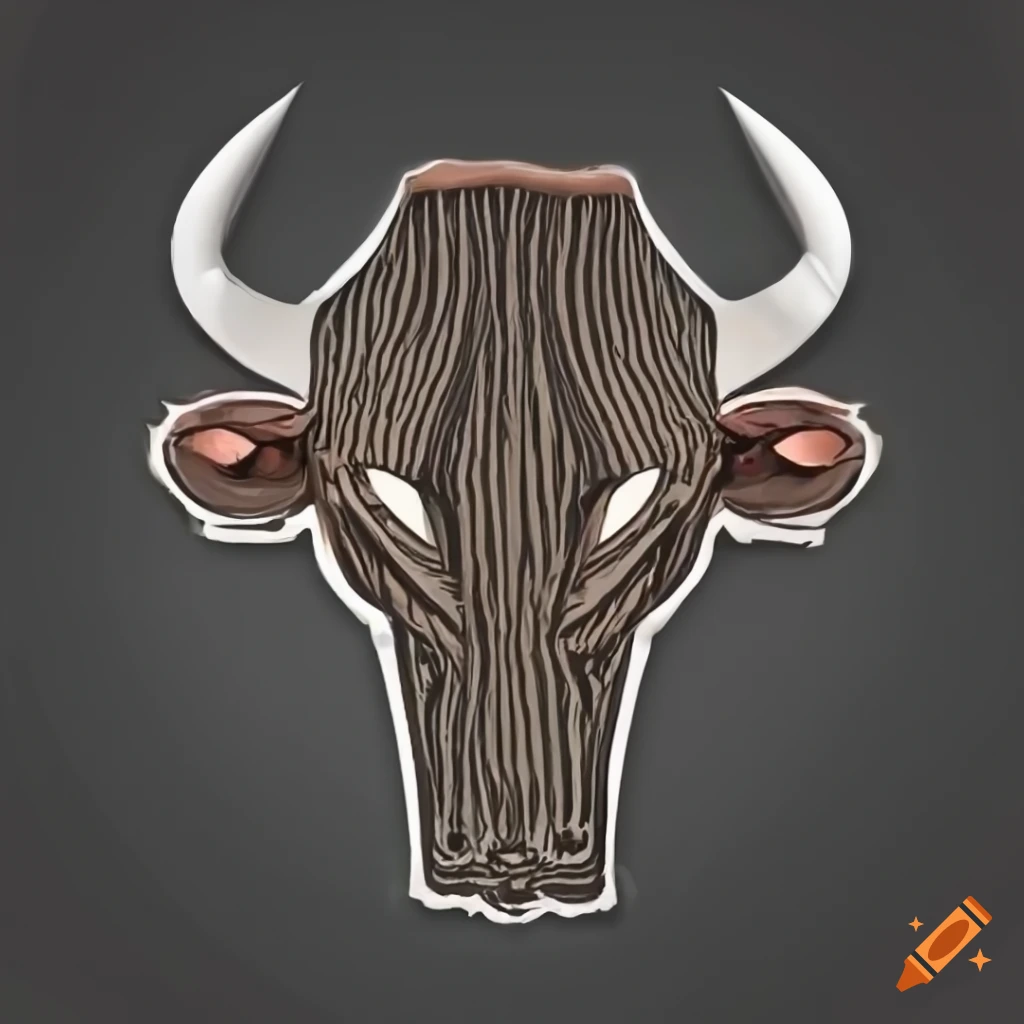 Ox face msde with 3 lines