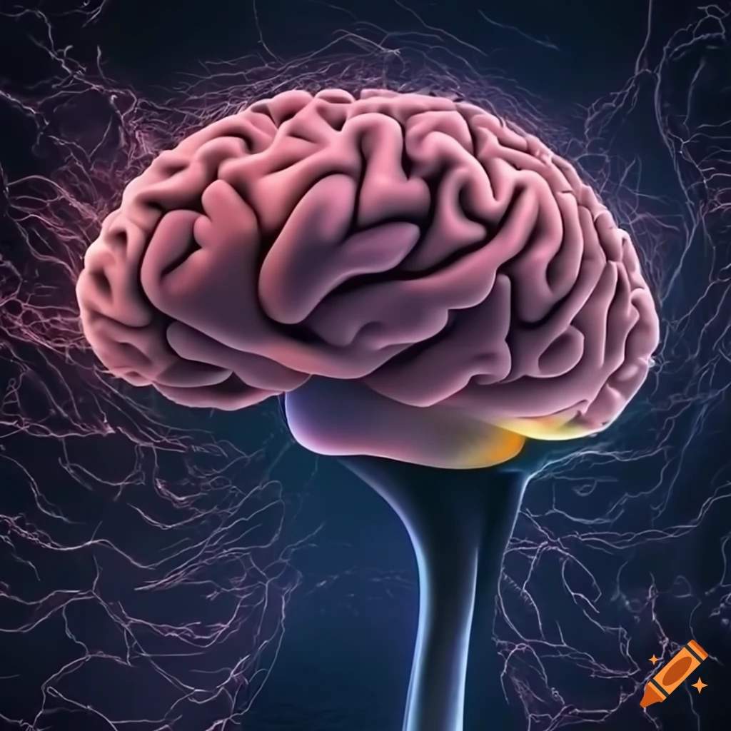 A breathtaking 8k visualization of the human brain on Craiyon