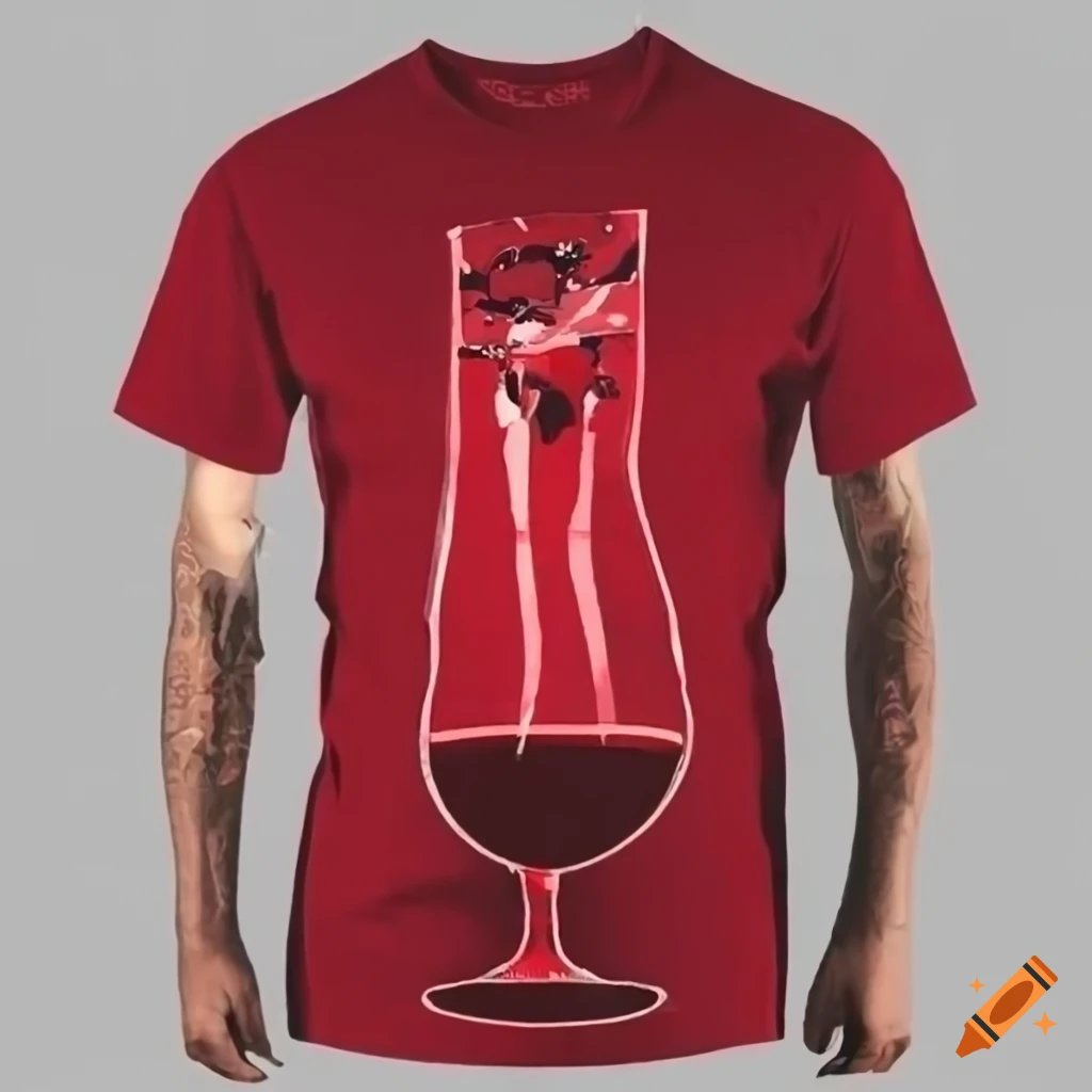 Red wine tshirt
