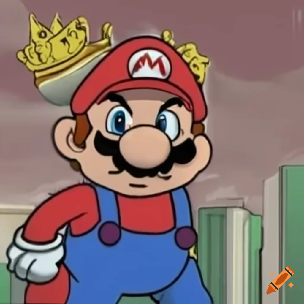 Mario being a king
