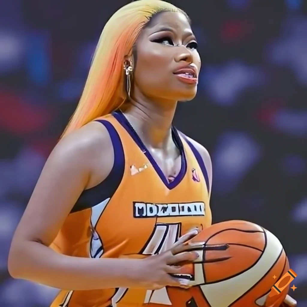 Nicki minaj in the wnba on Craiyon