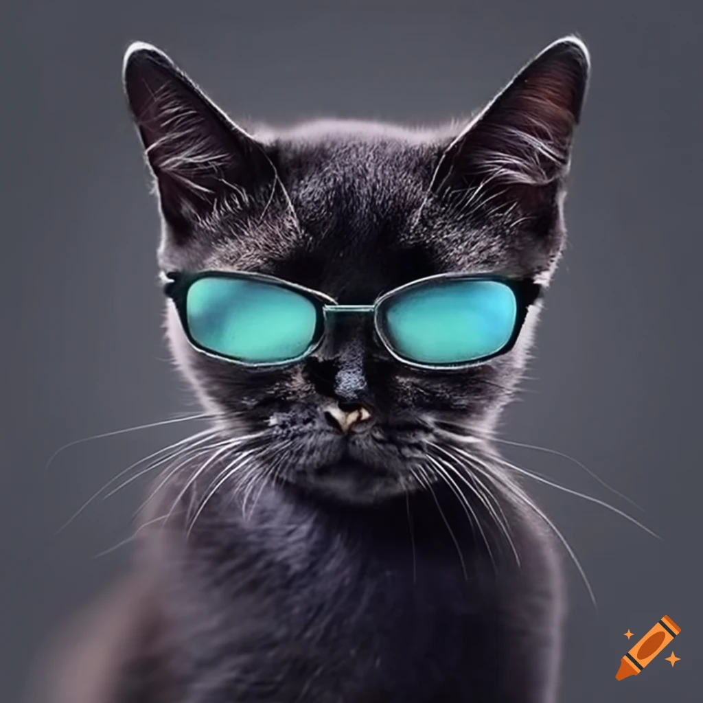 Smart Cats With Glasses
