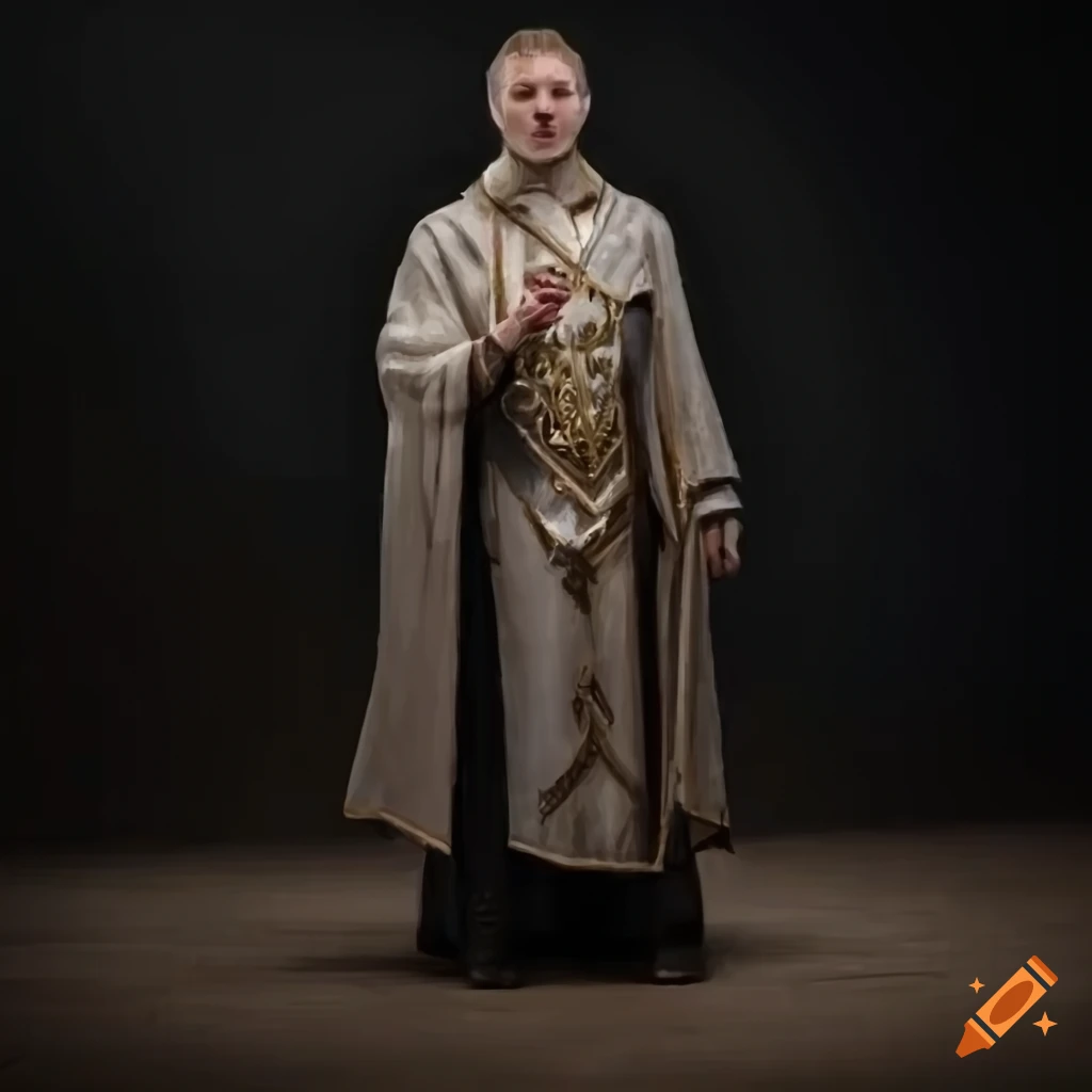 Emil anderson as a aasimar priest on Craiyon