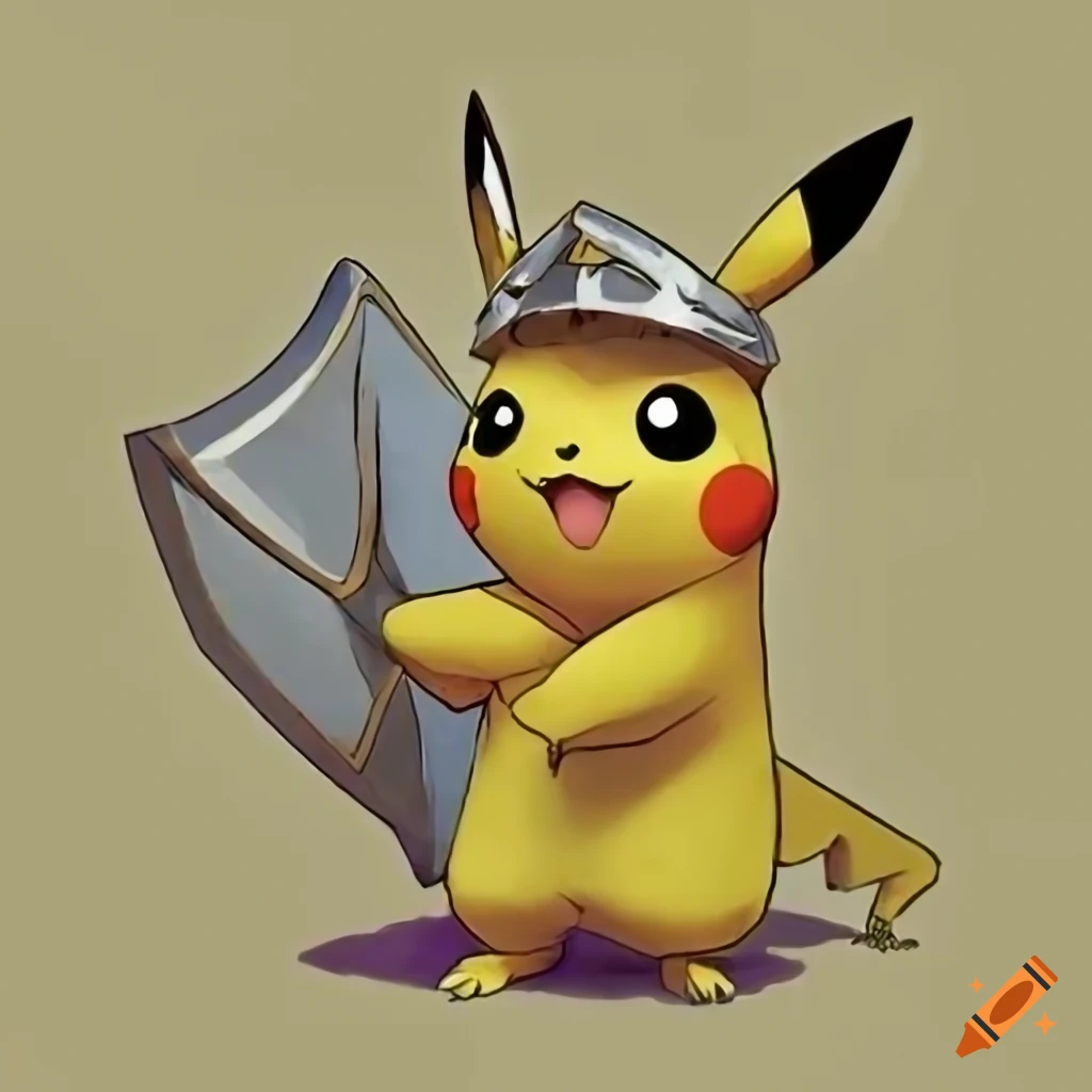 Pikachu as a knight
