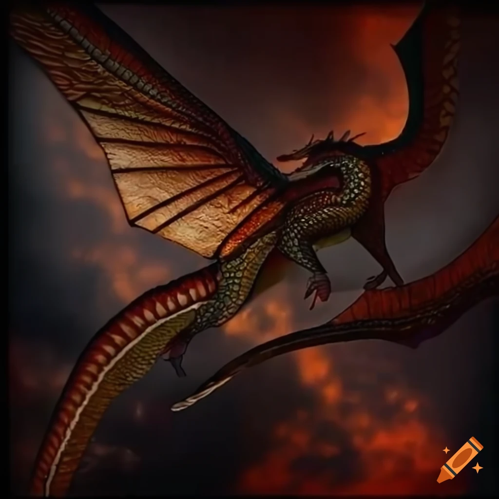 Dragon nightwing wings of fire siries on Craiyon