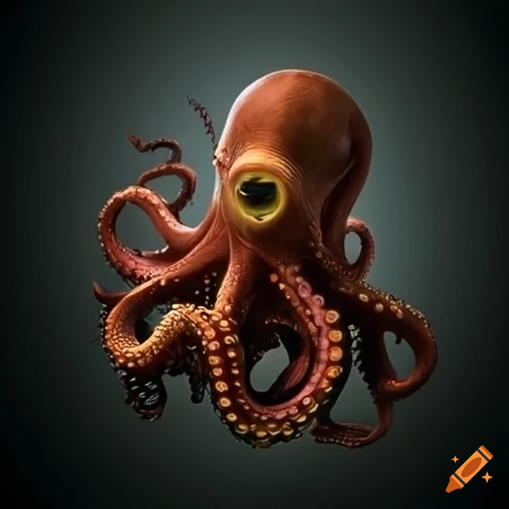 Creature with octopus arms on Craiyon