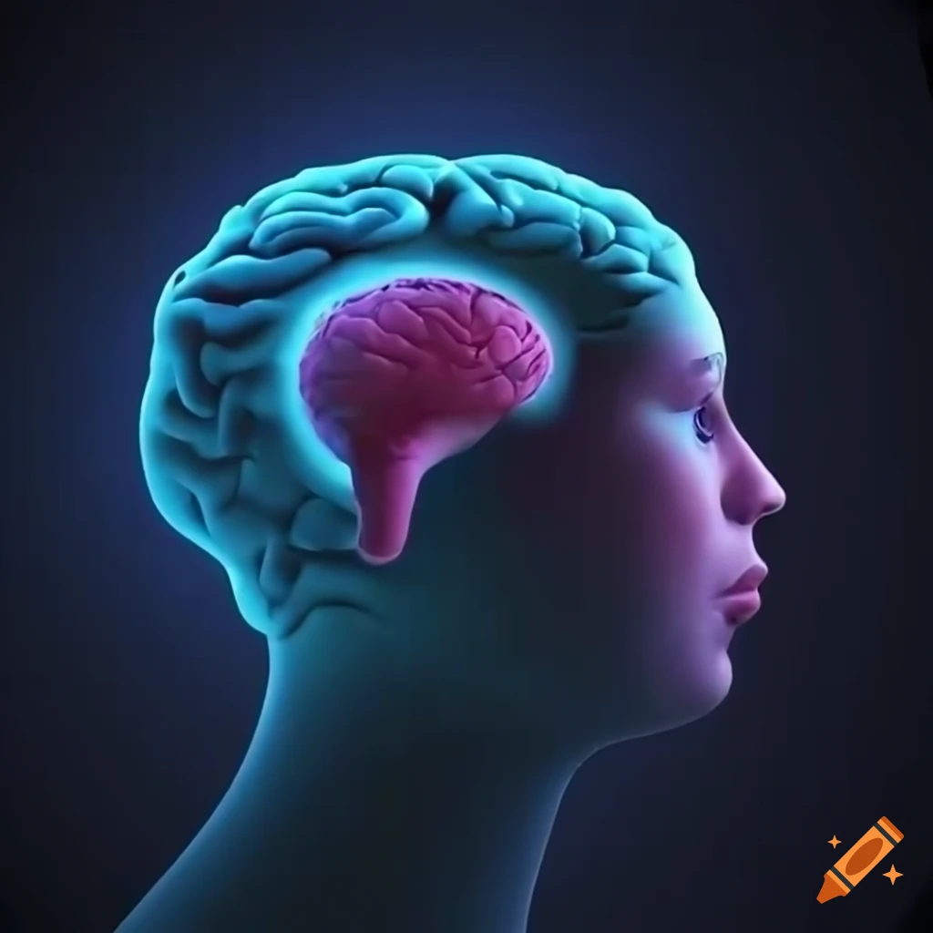 A breathtaking 4k visualization of the human brain on Craiyon