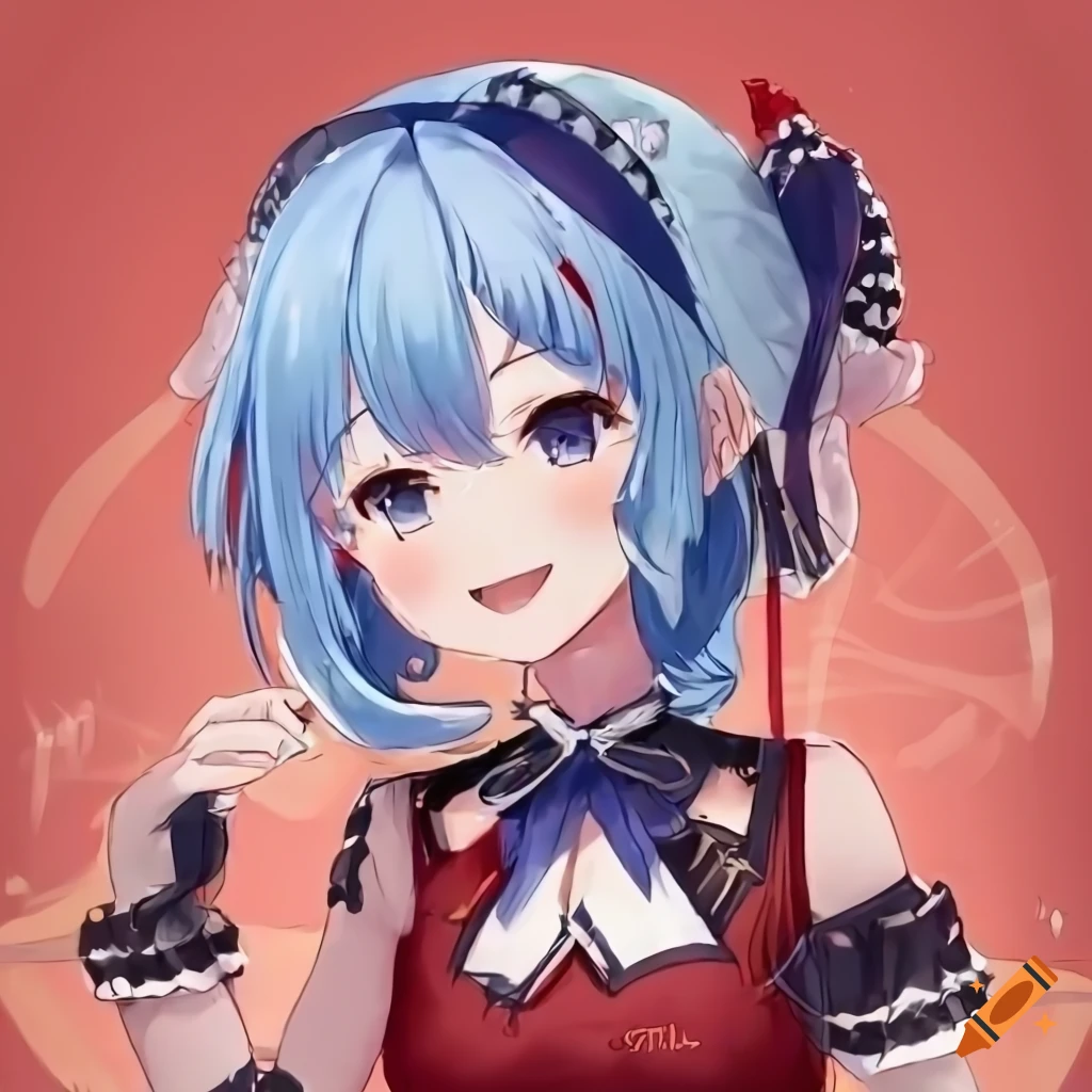 A smooth no deformities anime style portrait of hoshimachi suisei a ...