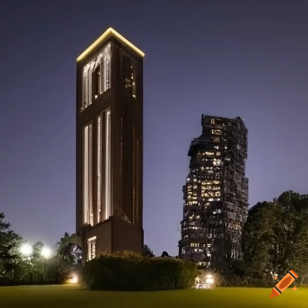 Effie tower at night on Craiyon
