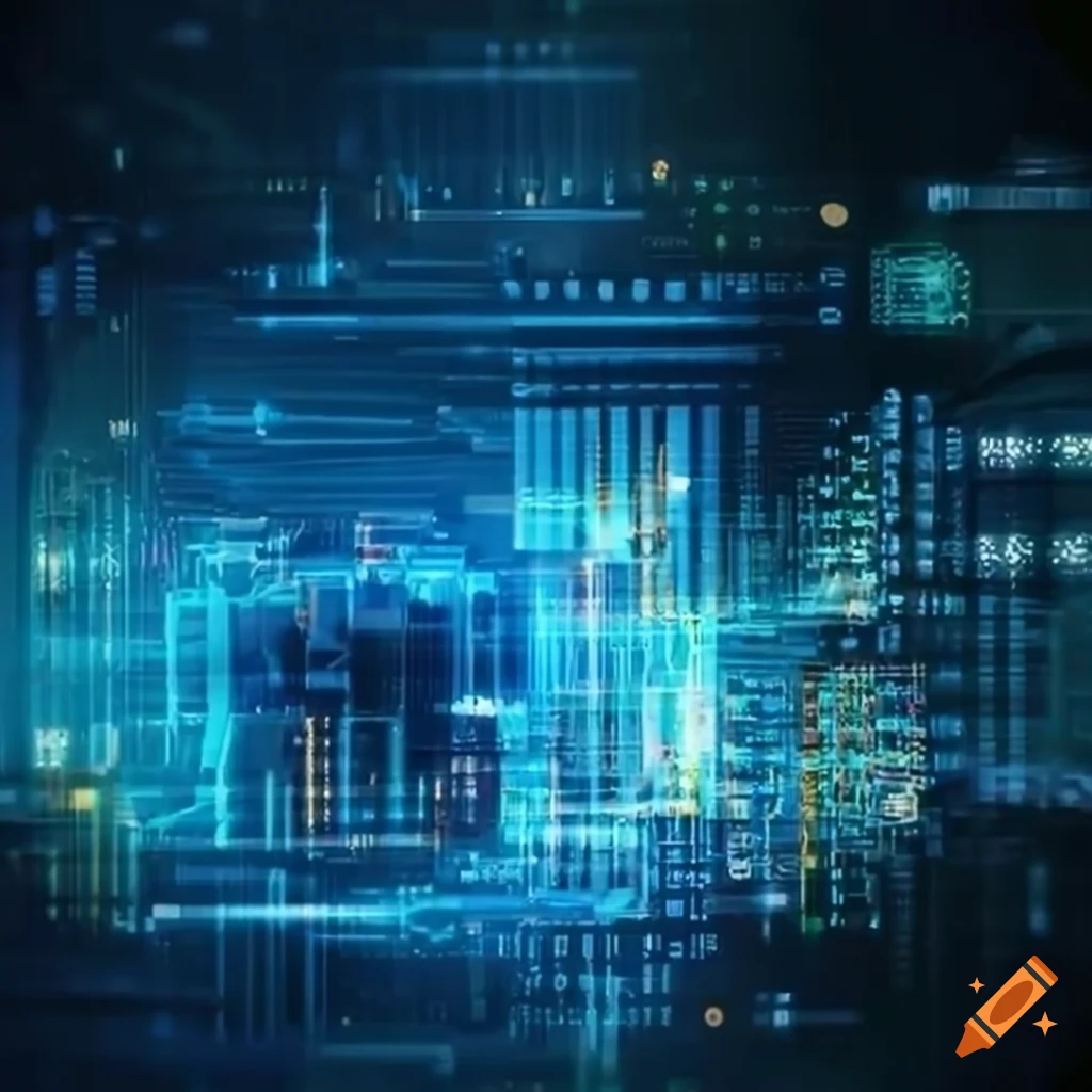 Bright ai and automation website banner on Craiyon