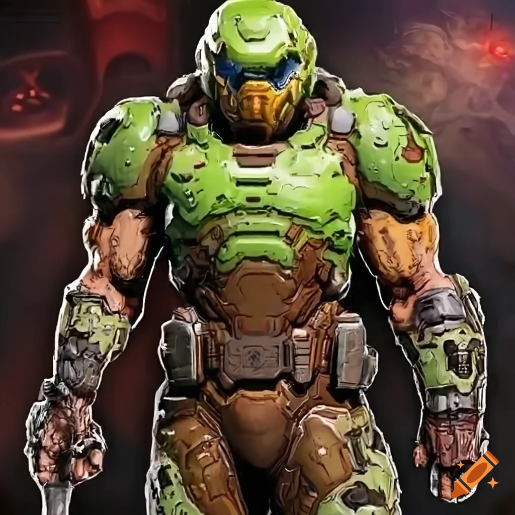 Doom Slayer on Craiyon
