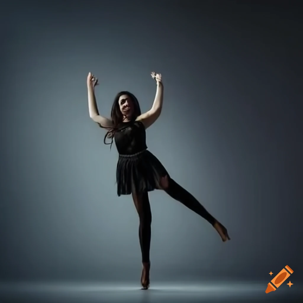 Levitating woman on Craiyon