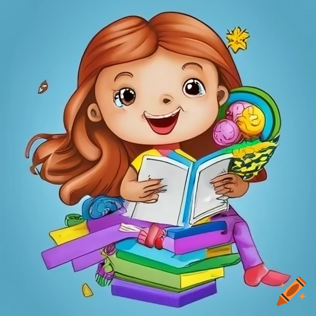 Portada de libro para colorear preescolar on Craiyon