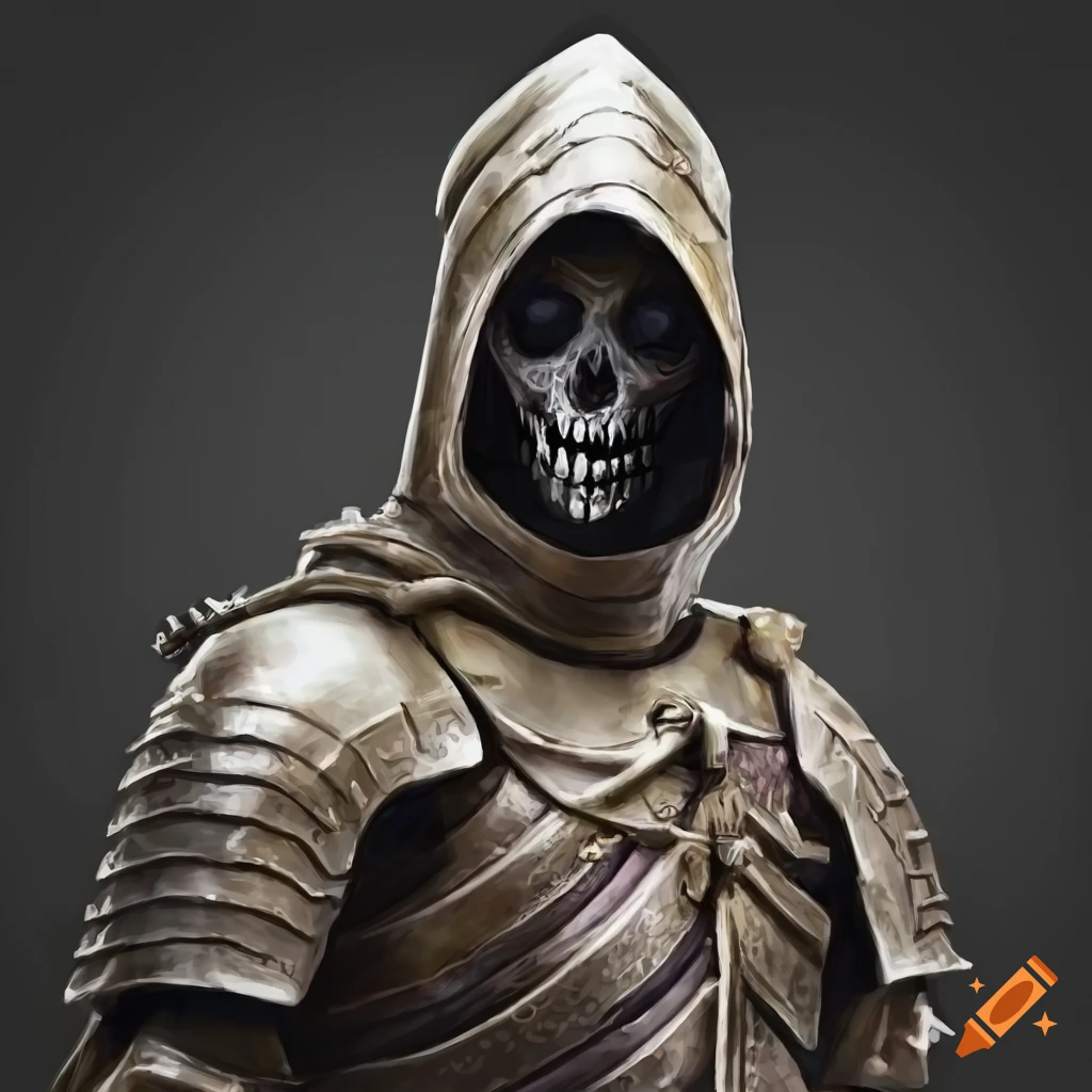 Detailed ghost with armor on Craiyon