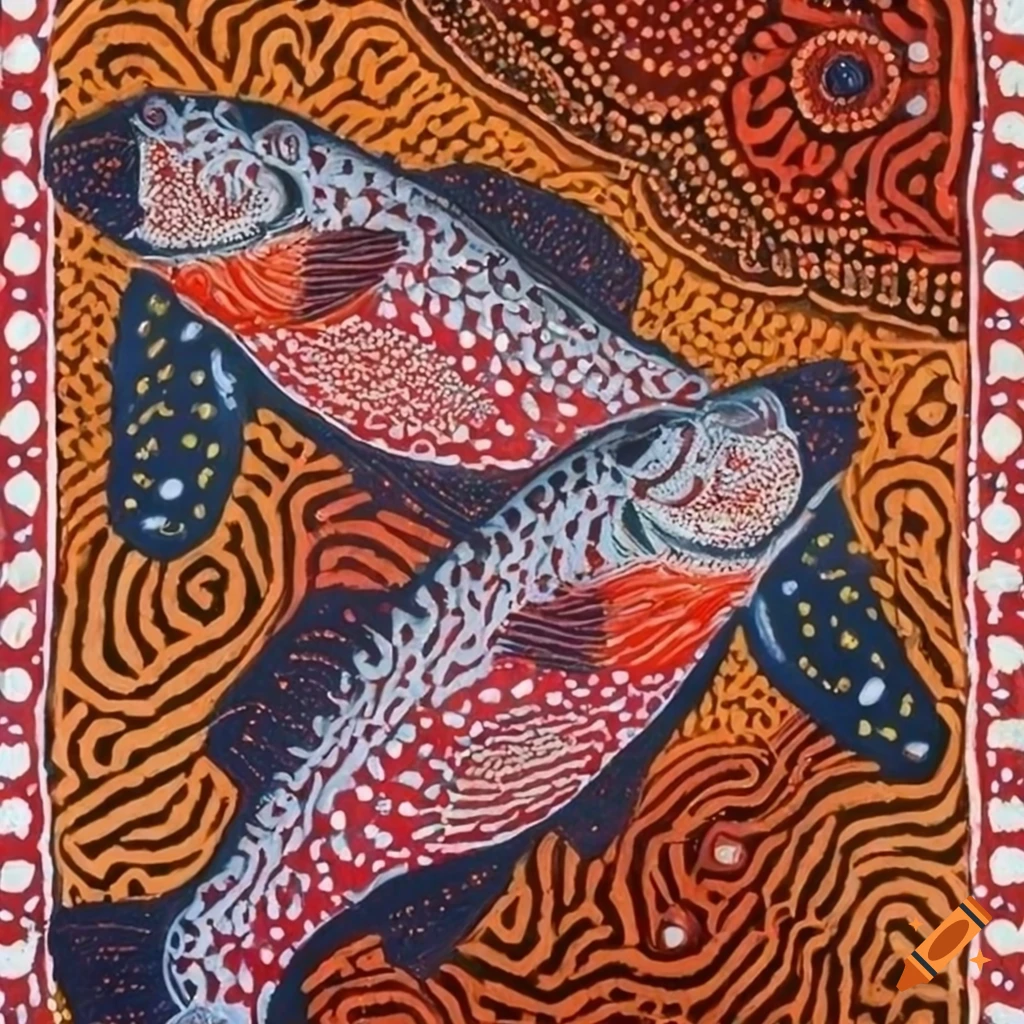 Authentic exquisite traditional australian indigenous dreamtime ...