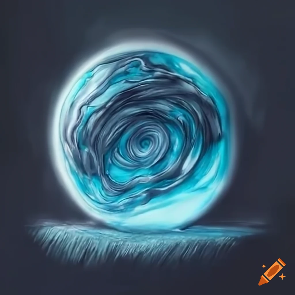 Water orb from Naruto japanese anime style high definition 8K on Craiyon