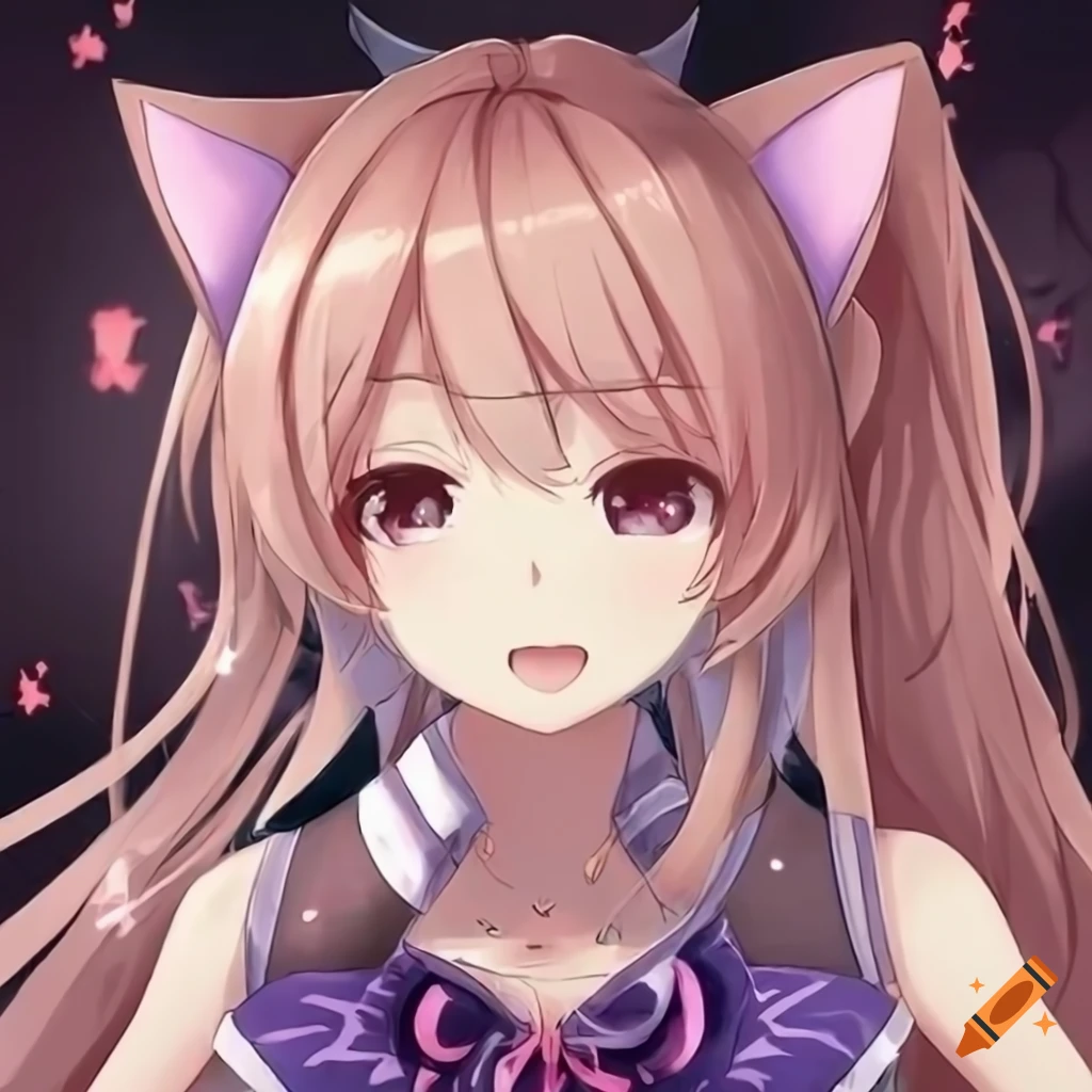 Anime neko on Craiyon