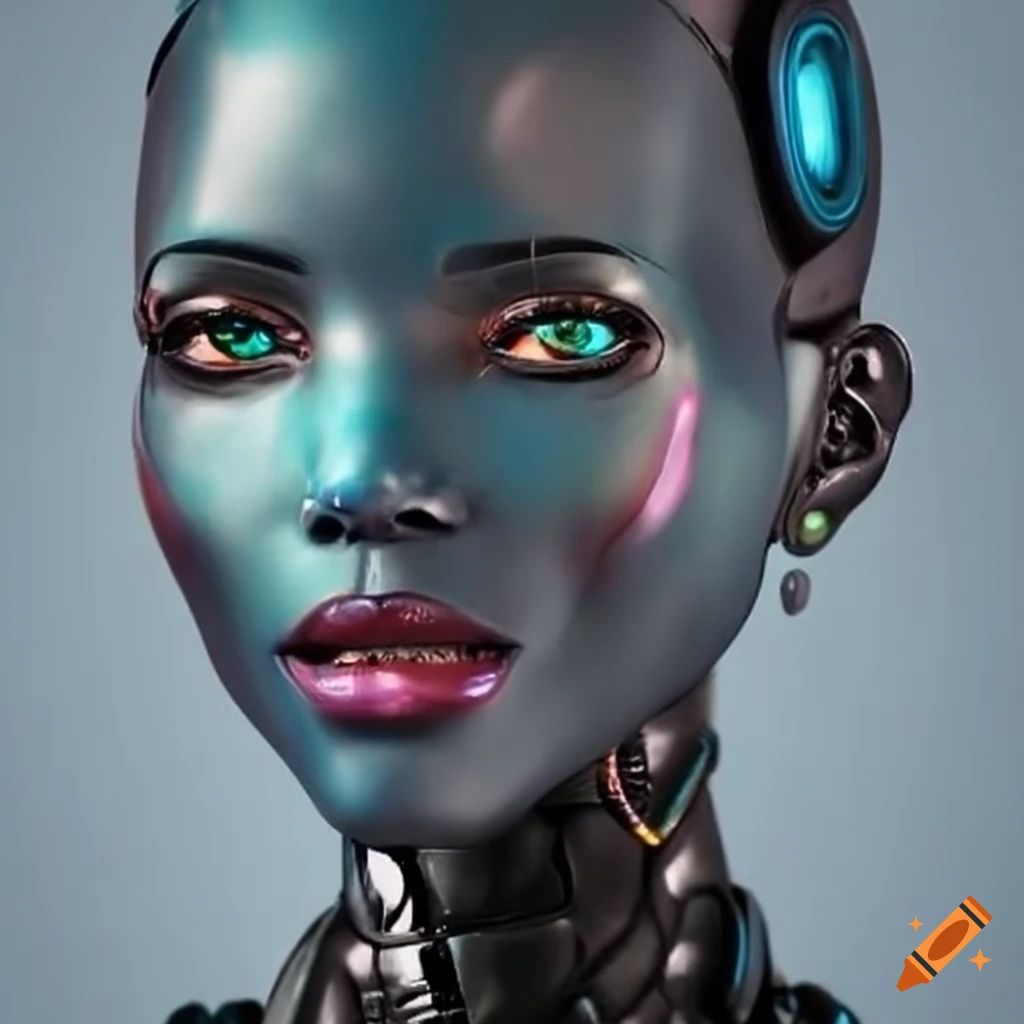 Female african robot