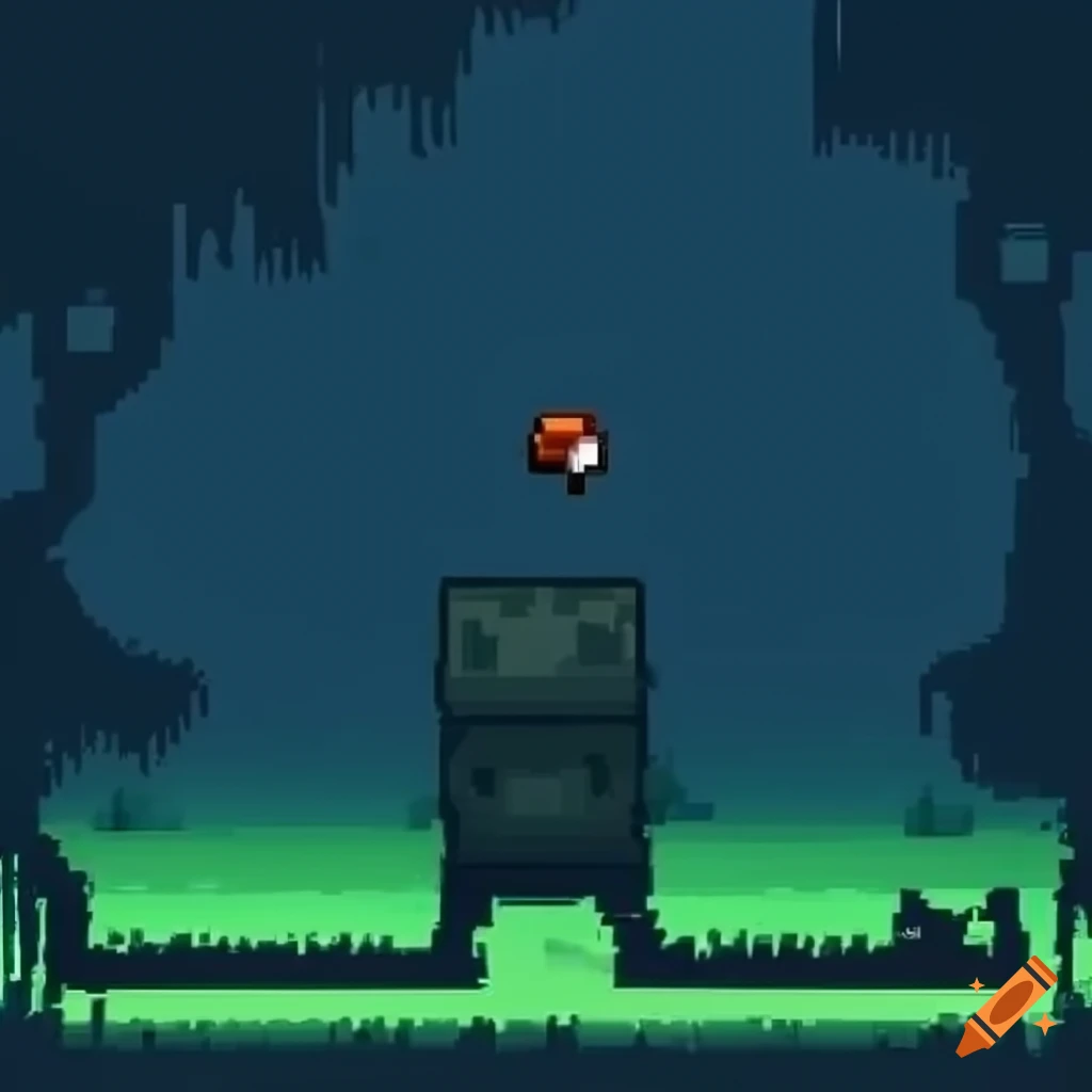 Indie 2d platform game enemies on Craiyon