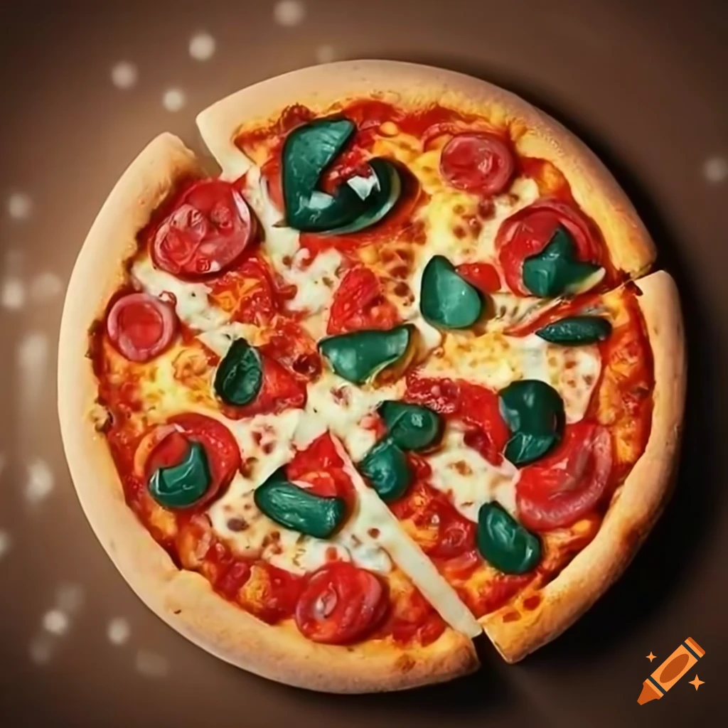 Pizza fun on Craiyon