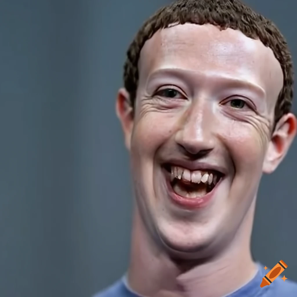 Mark zuckerberg smiling the world's biggest smile